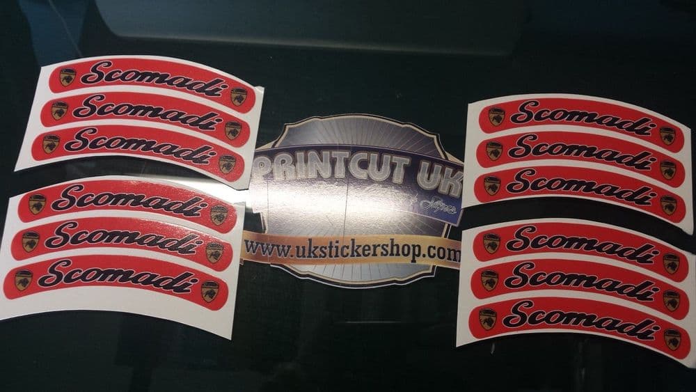 Scomadi Rim tape Wheel stickers 50 125 300 TL Turismo Leggera EXCLUSIVE ...