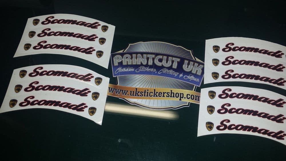 Scomadi Rim tape Wheel stickers 50 125 300 TL Turismo Leggera EXCLUSIVE ...