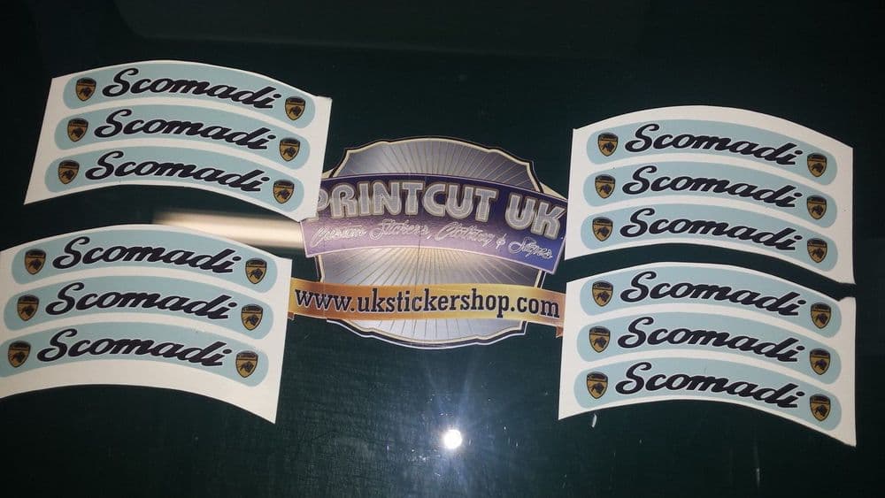 Scomadi Rim tape Wheel stickers 50 125 300 TL Turismo Leggera EXCLUSIVE ...