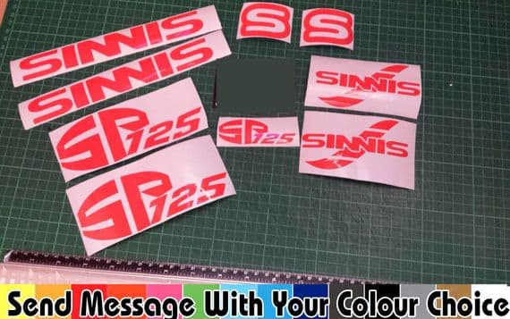 Sinnis SP125 Decals/Stickers ALL COLOURS AVAILABLE SP-125 SP