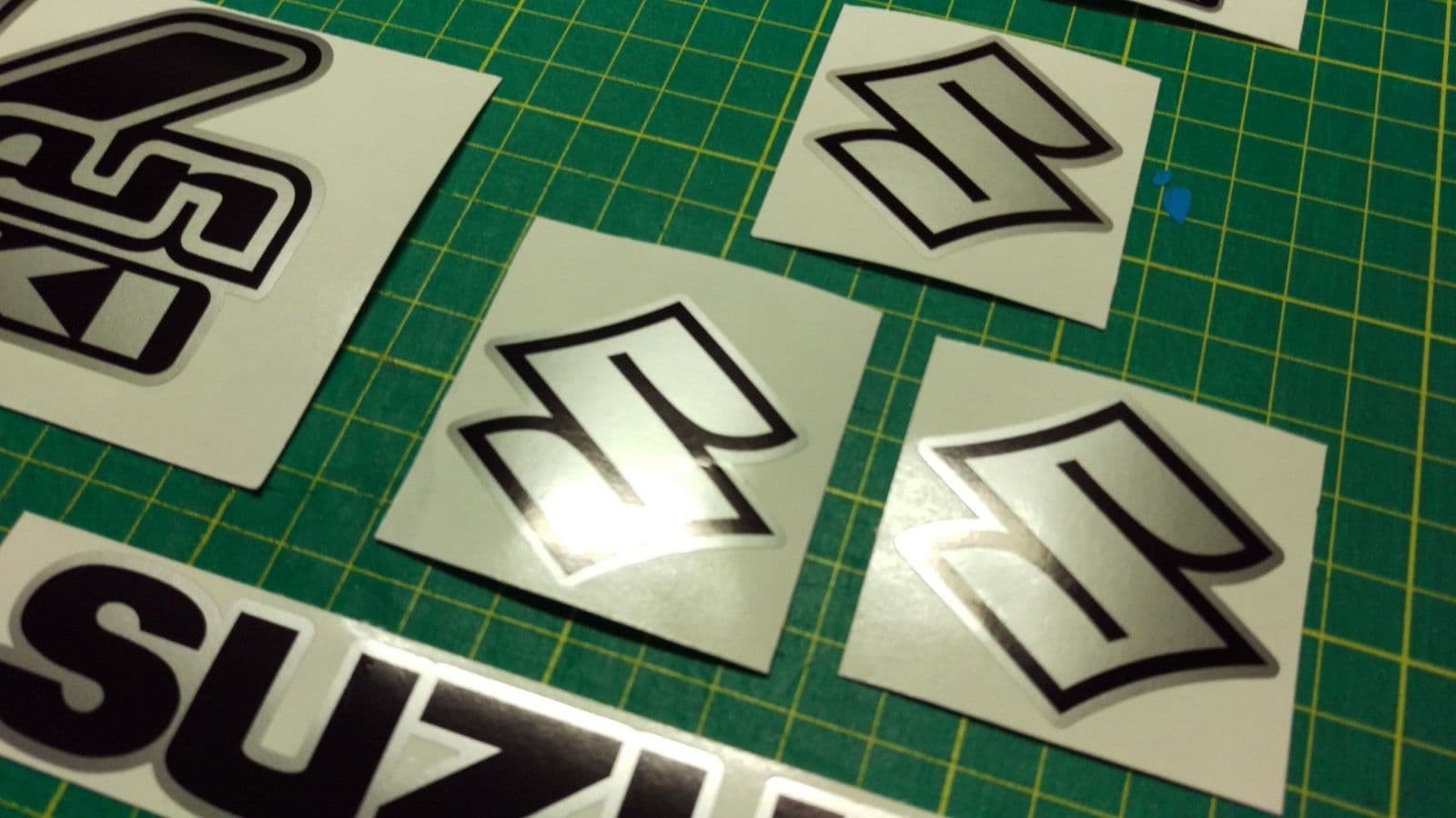 Suzuki Van Van Decals Stickers Rv RV125 RV 125 VanVan aftermarket Black ...