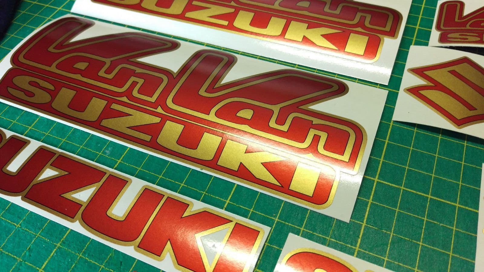 Suzuki Van Van Decals/ Stickers Rv RV125 RV 125 VanVan aftermarket Red ...