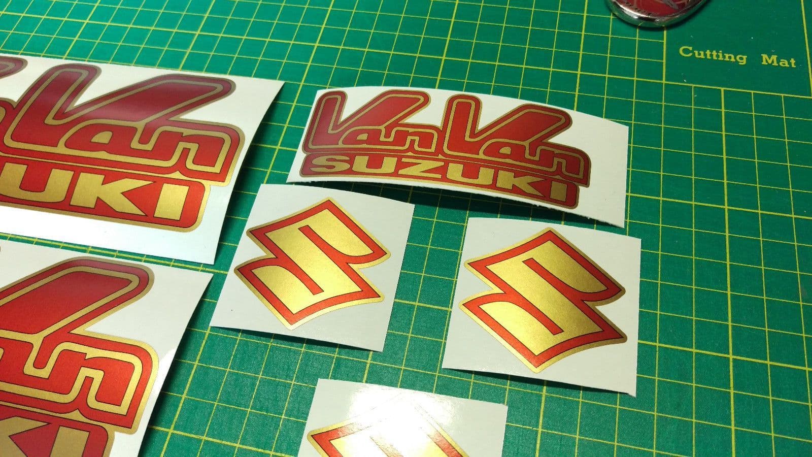 Suzuki Van Van Decals/ Stickers Rv RV125 RV 125 VanVan aftermarket Red ...