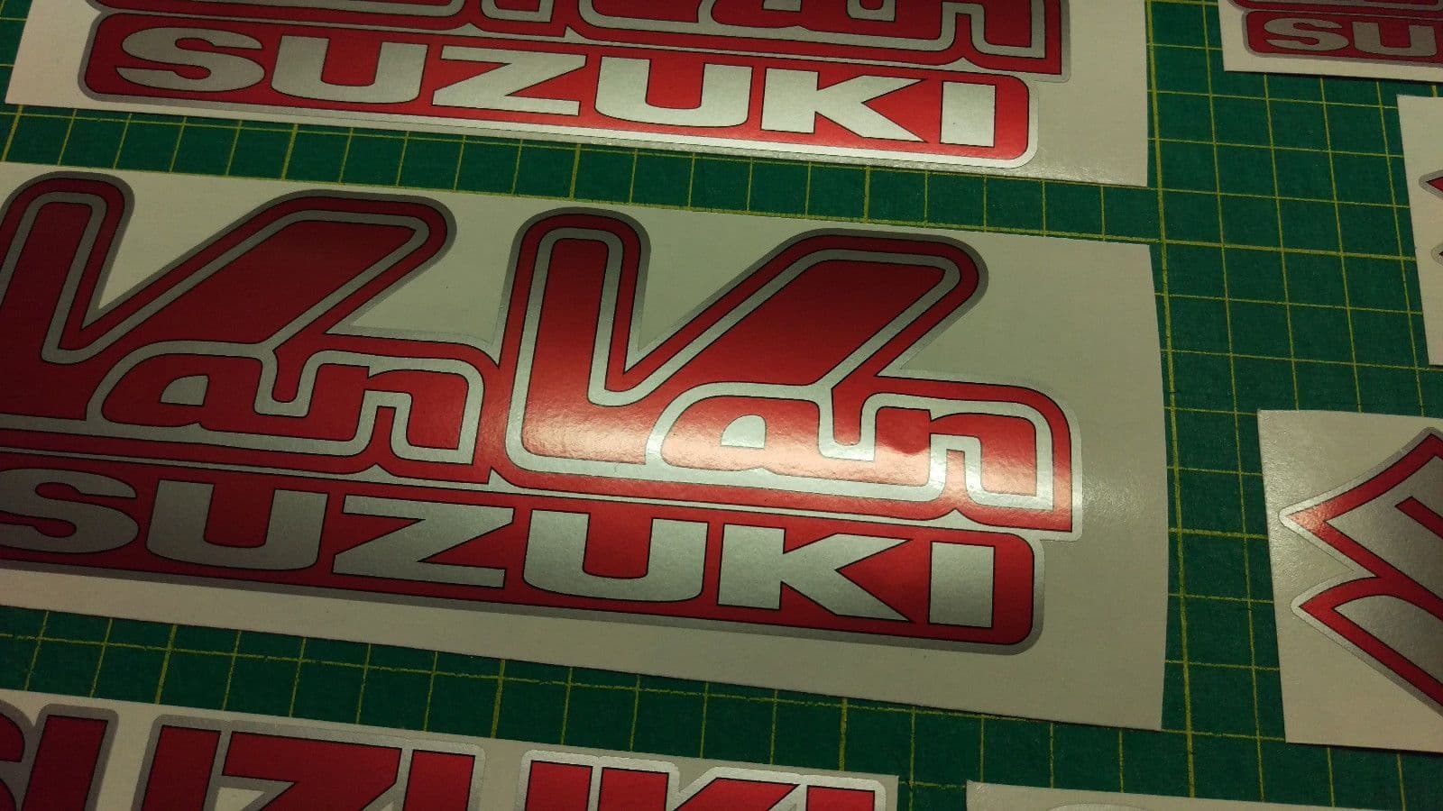 Suzuki Van Van Decals/ Stickers Rv RV125 RV 125 VanVan aftermarket Red ...