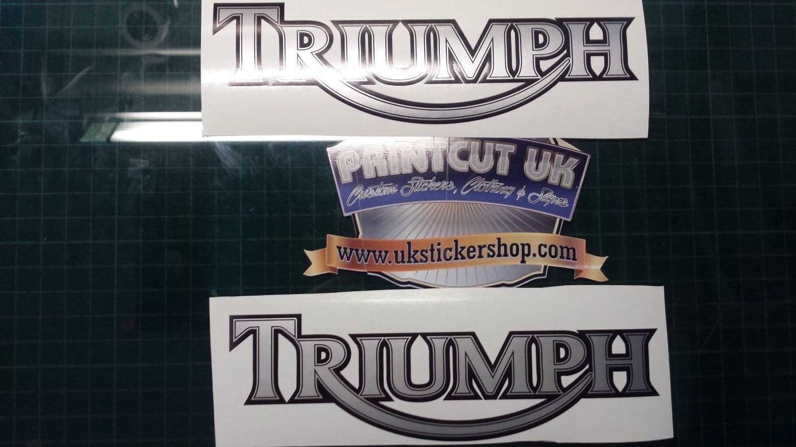 Triumph Tank Decal x2 sticker decal graphics restoration replacement ...