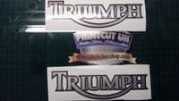 Triumph Tank Decal x2 sticker decal graphics restoration replacement ...