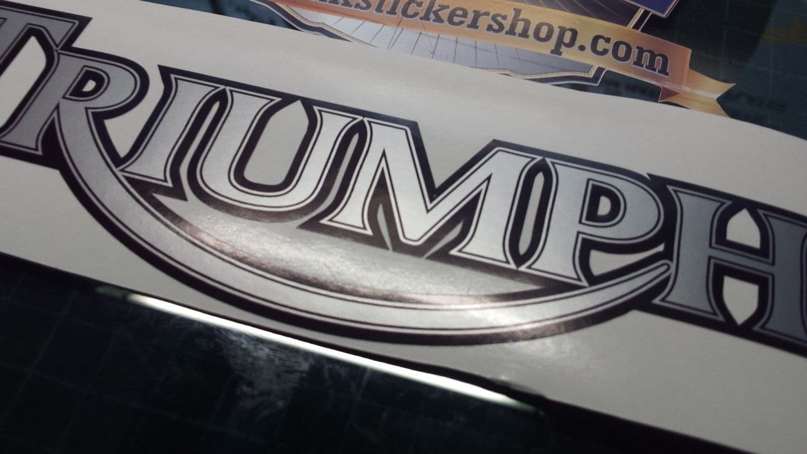 Triumph Tank Decal x2 sticker decal graphics restoration replacement ...