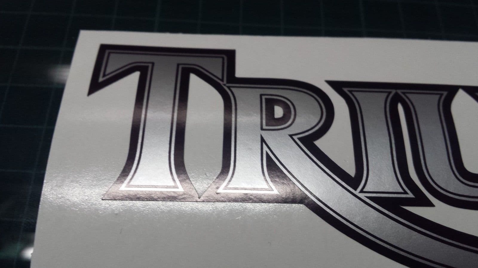 Triumph Tank Decal x2 sticker decal graphics restoration replacement ...