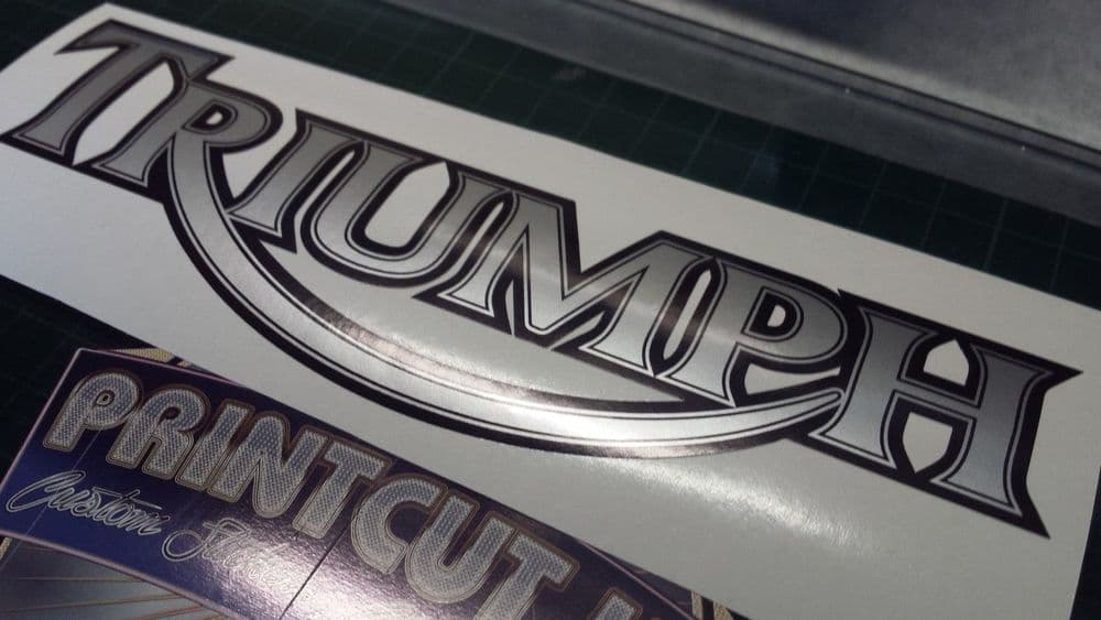 Triumph Tank Decal x2 sticker decal graphics restoration replacement ...