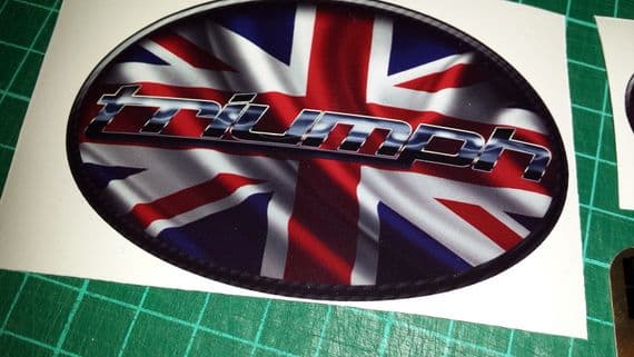 Triumph union jack Tank Decals stickers x4 triple daytona sprint st speed