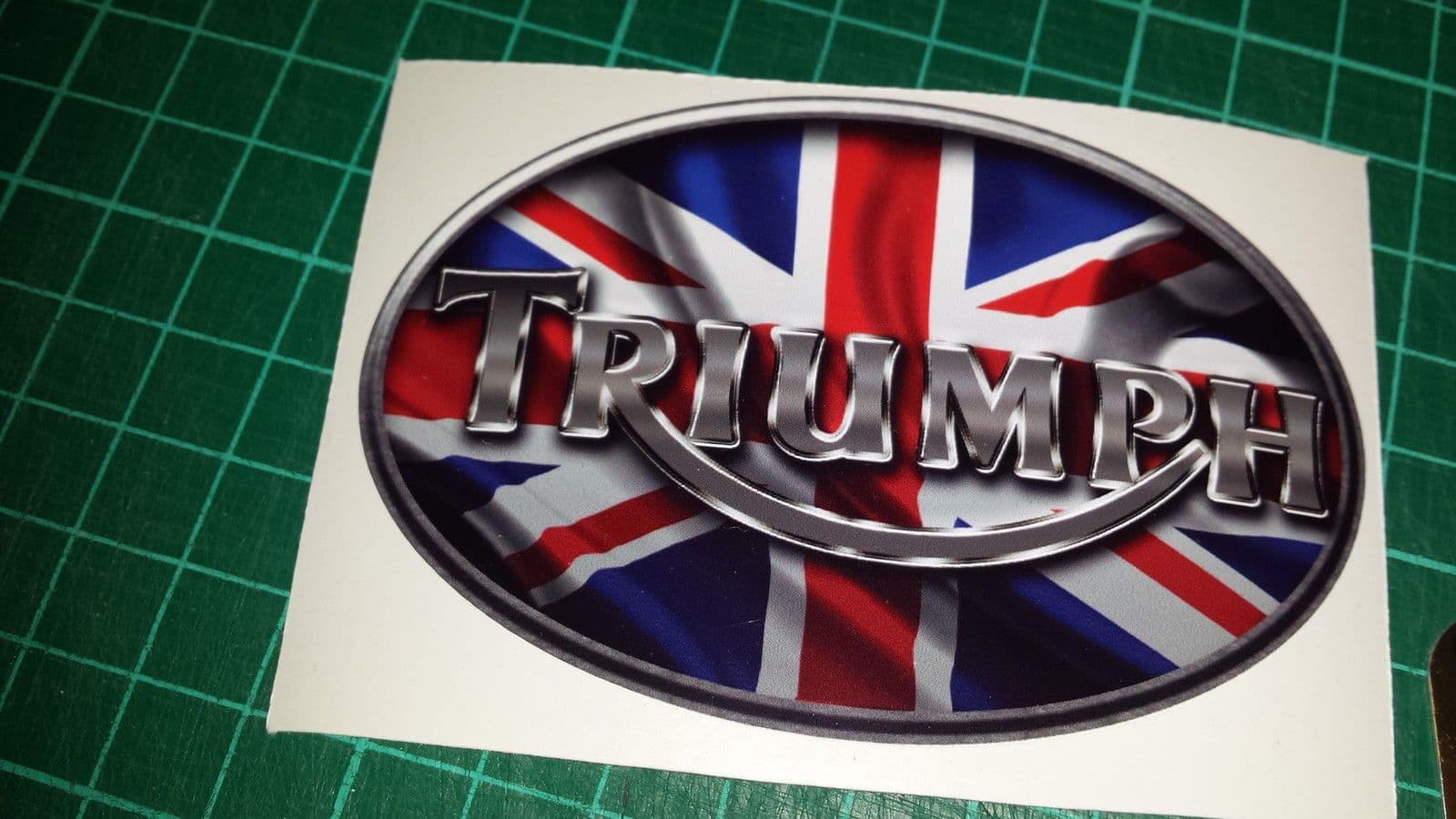 Triumph union jack Tank Decals stickers x4 triple daytona sprint st speed B