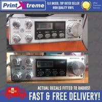 UNIDEN 200 cb radio faceplate Decal Sticker bezel self adhesive