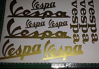 Vespa-10 assorted Stickers GT GTS LX ET PX GS PK