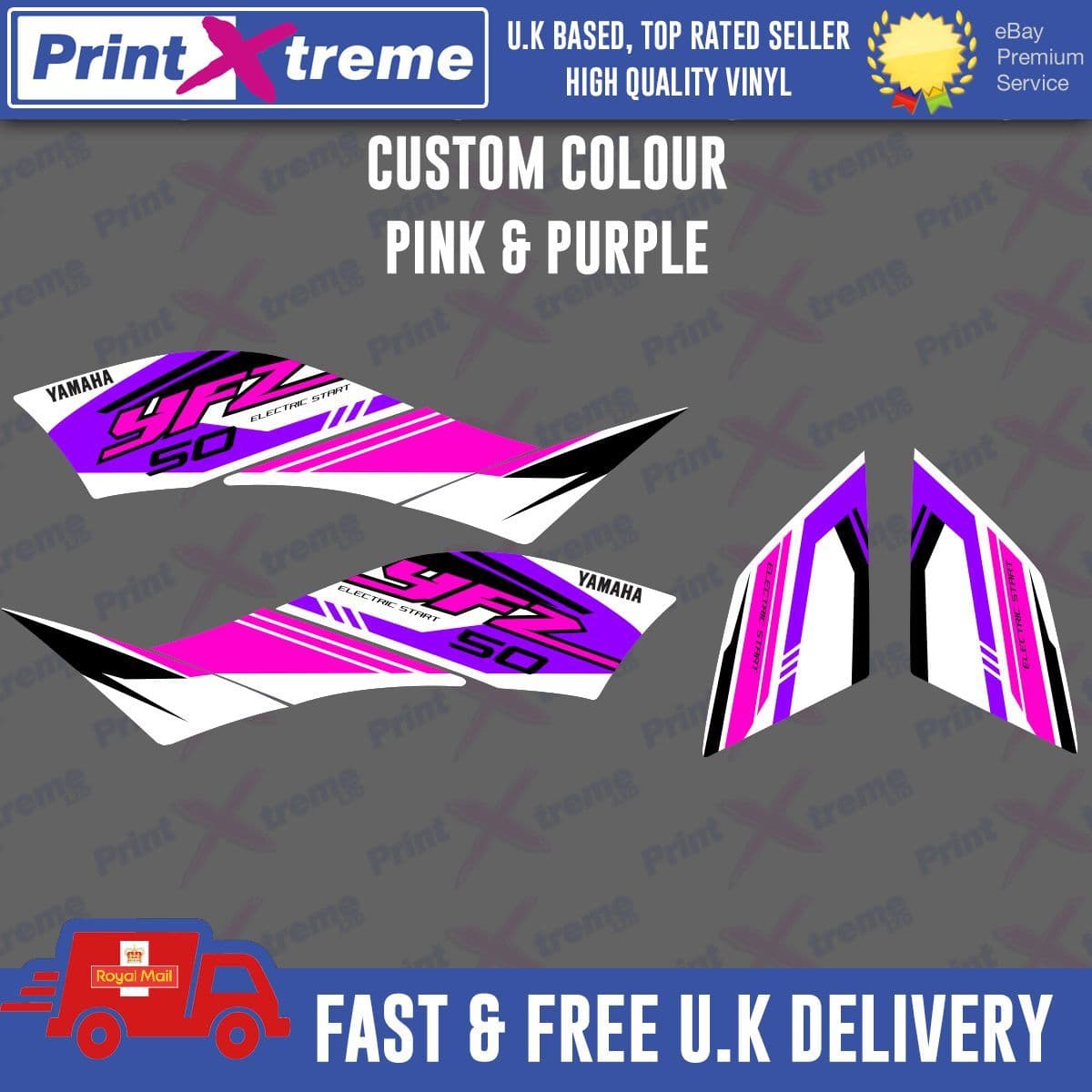 YAMAHA YFZ 50 mini quad sticker set 2022-2023