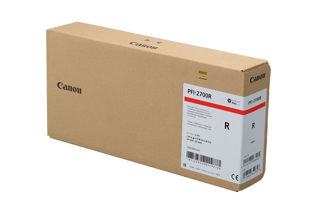 Canon PFI-2700 Red Ink Cartridge 700ml | Genuine Canon GP-2000 | GP ...