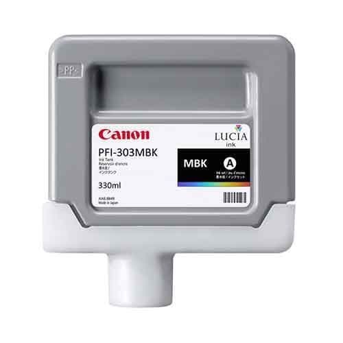 Canon PFI-303MBK Matte Black Ink Cartridge 330ml - Genuine Canon PFI-303MBK Ink Tank Order ...