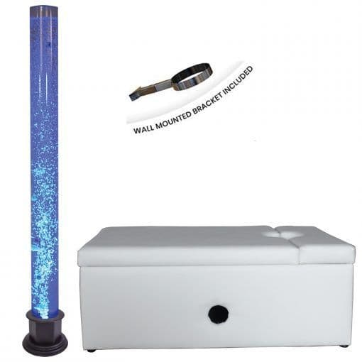 Bubble Sensory Light Tube 180cm & Rectangular Padded Surround Seat ...