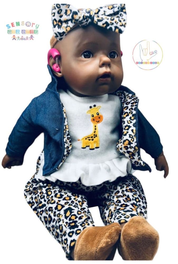 Deaf doll with HA & CI