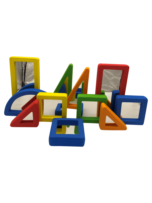 Hand held Mirror Blocks Soft EVA Foam for Sensory Play and Learning