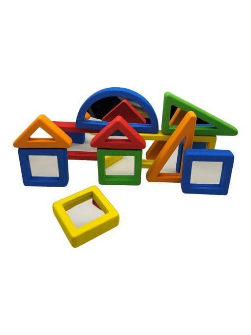 Hand held Mirror Blocks Soft EVA Foam for Sensory Play and Learning