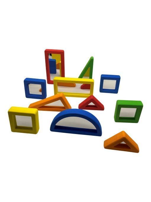 Hand held Mirror Blocks Soft EVA Foam for Sensory Play and Learning