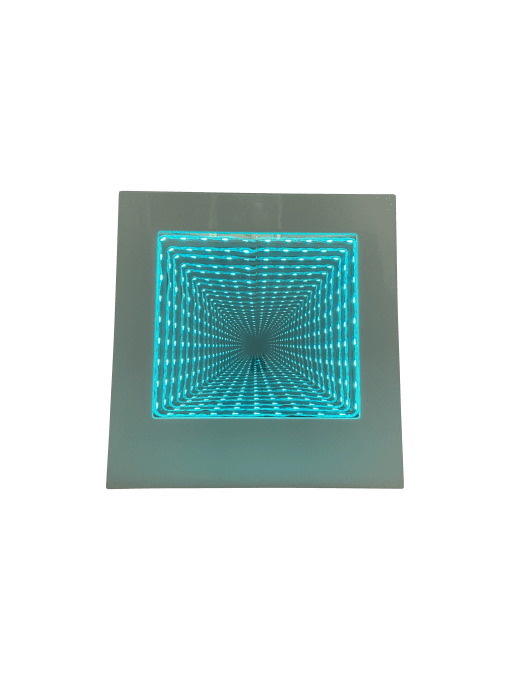 Square Tunnel Infinity Mirror Light Colour Changing 22cm