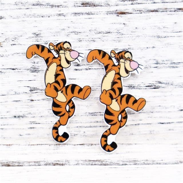 5 x 50mm TIGGER TIGER LASER CUT FLAT BACK HEADBANDS HAIR BOWS CARD ...