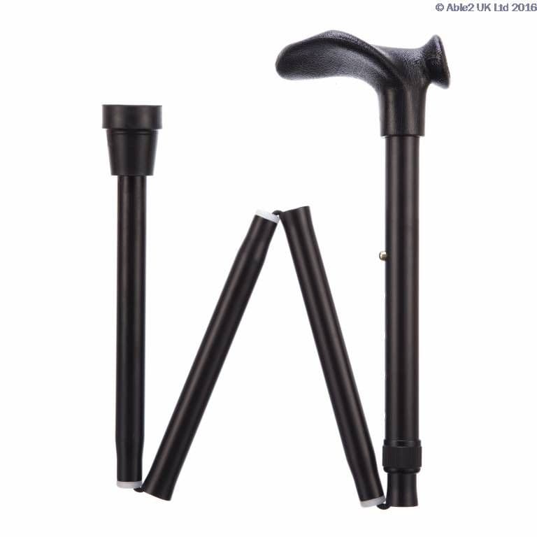 Able 2 Comfort Grip Folding Walking Stick - L/H