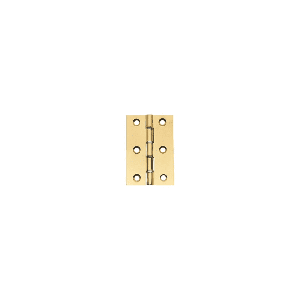 3& x22; BRASS BUTT HINGE DOUBLE STEEL/WASHERED