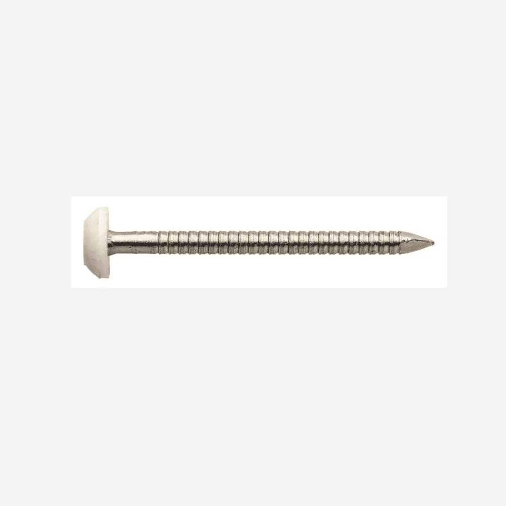50MM X 2 6 WHITE POLY HEAD PIN A4/316 & x28;100& x29;