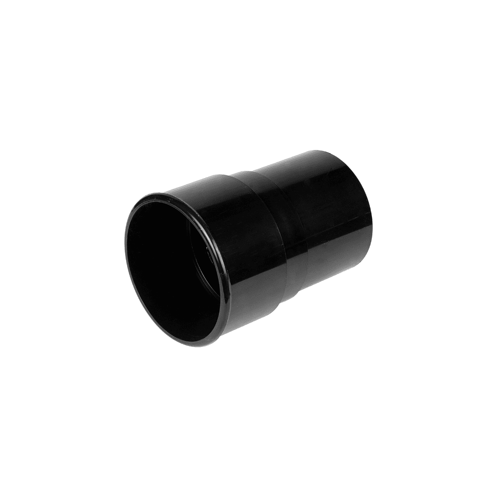 68mm down pipe connector round black