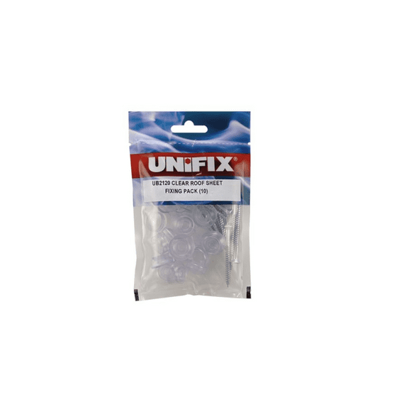 Clear roofing sheet fixing pack