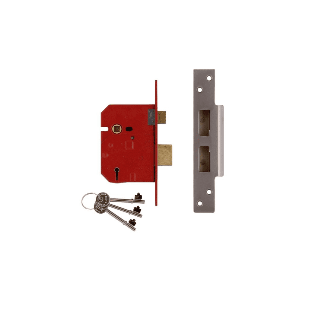 Mortice deadlock 3 lever 75mm