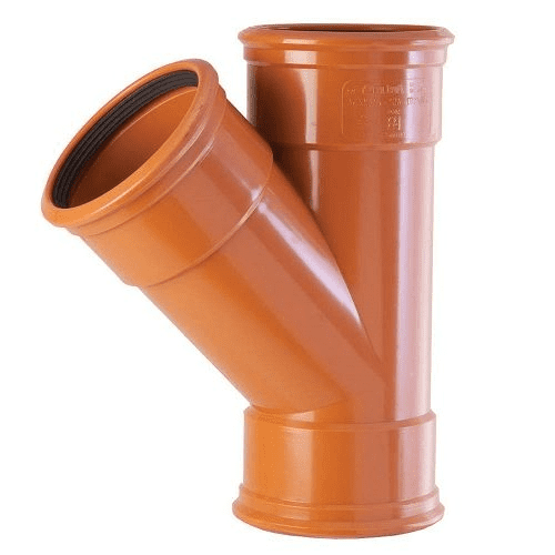 U/G 110mm 45 Triple socket junction