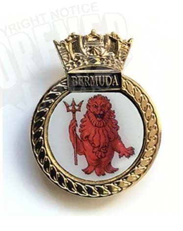 HMS Bermuda lapel pin
