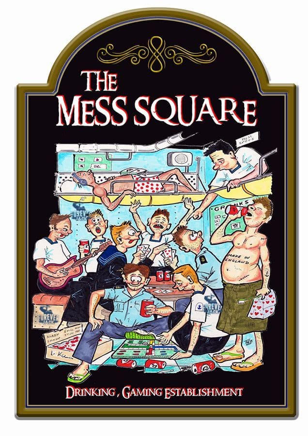 Metal Signs - a4 Mess Sq