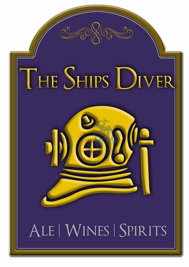 Metal Signs - a4 ships diver