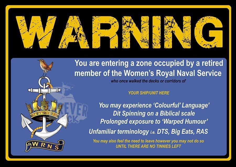 Metal Signs - a4 WARNING Jenny