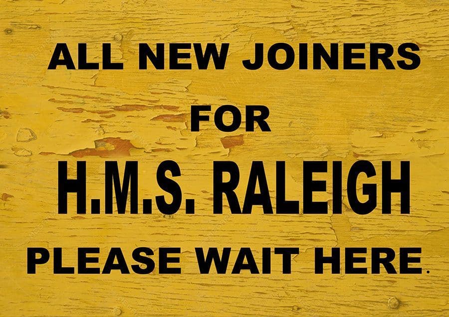 Metal Signs - HMS Raleigh