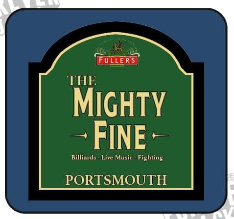 Pub Badge coasters MIGHTY FINE