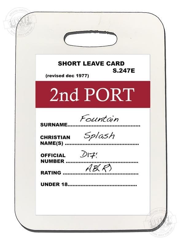 PVC Luggage tag - station card