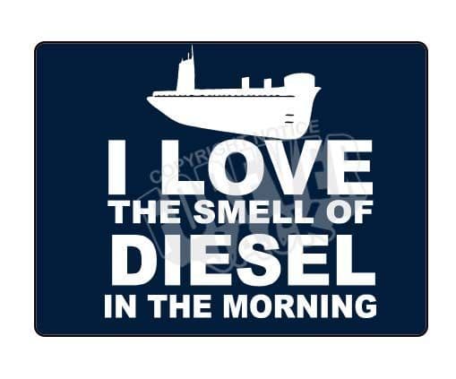 Smell the diesel Mouse mat