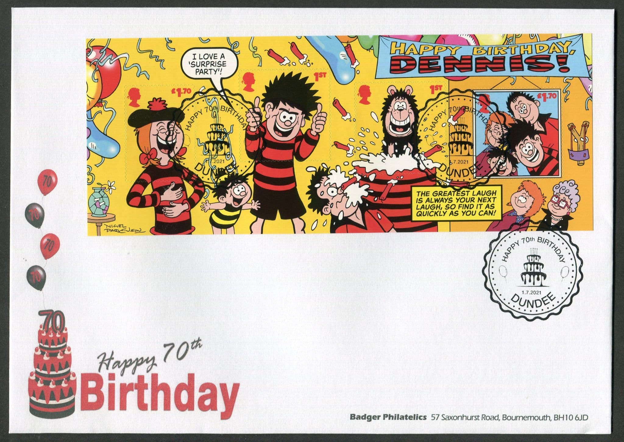 Dennis & Gnasher 70th Birthday MS Dundee