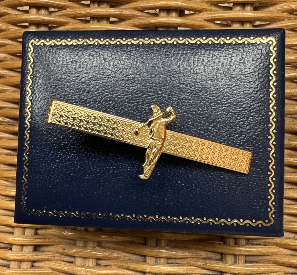 Golf Tie Clip - Vintage Stratton Clip 1970s 22ct Gold Plated in ...