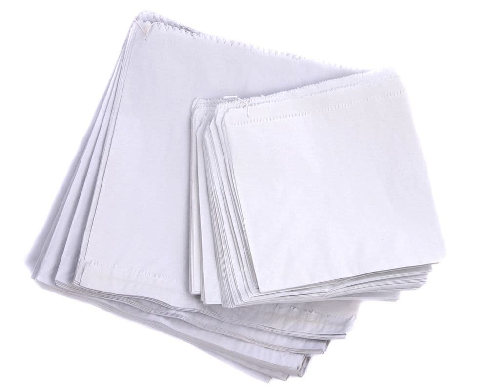 White Paper Food Bag Grease Proof Paper Bags | UKPrinting.com