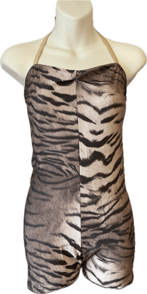 Animal print unitard size 4