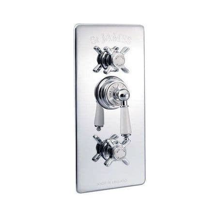 St James Traditional Concealed Thermostatic Shower Valve with Integral ...