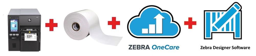 ZD621 Linerless Label Print Solution Bundle, Zebra ZD621 linerless ...