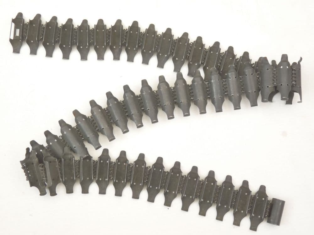 50 linked inert 7 62 x 39mm RPD machine gun cartridge belt - no rounds
