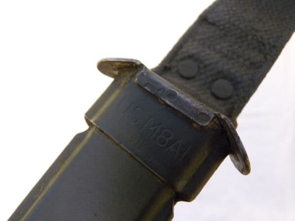 American M16 and AR15 M7 bayonet and scabbard SOLD